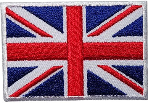 England Flag Embroidered Iron Sew On Patch United Kingdom UK English ...
