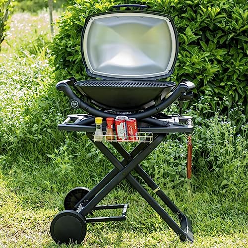 UikJOY Portable Grill Cart for Weber Q Gas Grills, Folding Grill Stand ...