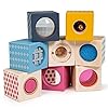 Amazon.com: Guidecraft Treasure Blocks - Primary: Smooth Wooden Observation Stacking Blocks with ...