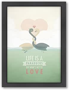 Amazon.com: American Flat A107P062 Paraducks Framed Wall Art, 27 by 21 ...