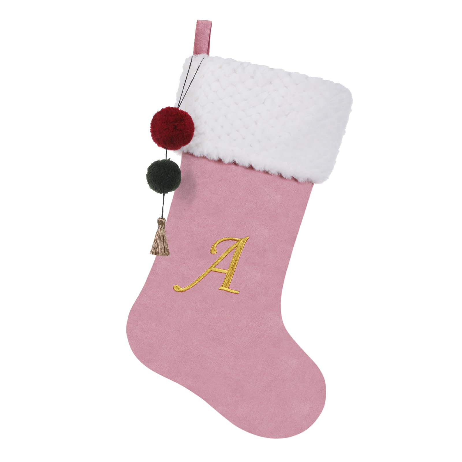 Amazon.com: Pxniy 19.5 inches Personalized Velvet Christmas Stocking ...