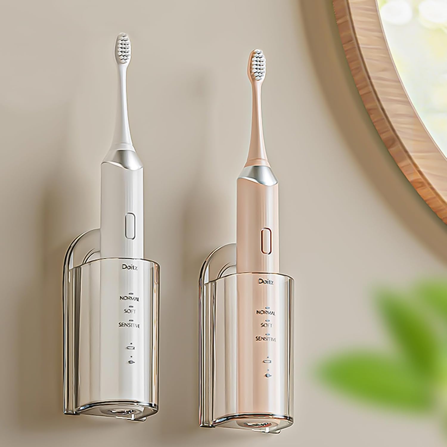 Amazon.com: 2 Pack Electric Toothbrush Holders for Bathroom, Wall ...
