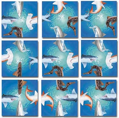 Amazon.com: b. dazzle, inc Scramble Squares: Sharks : Toys & Games