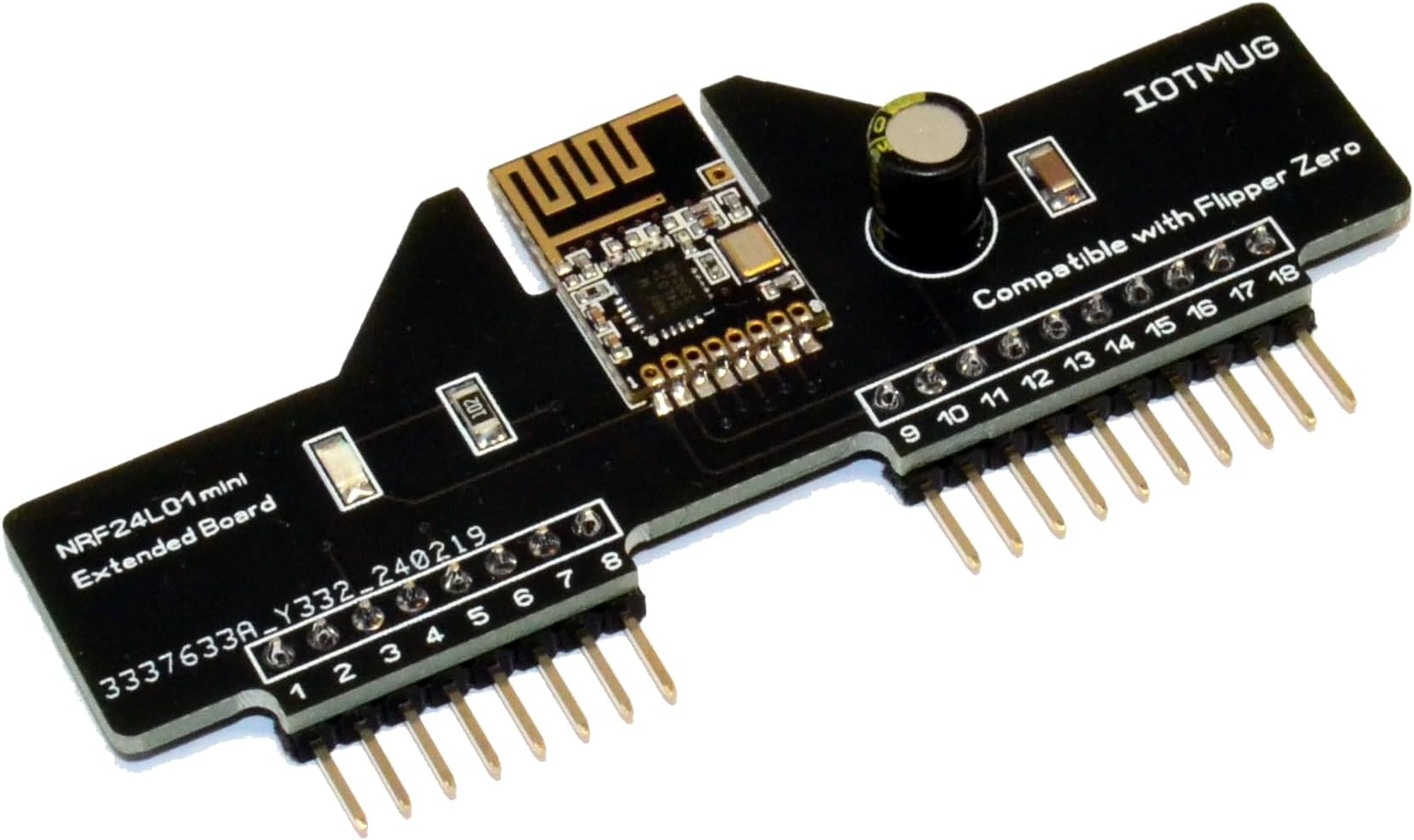 Amazon.com: IotMug Flipper Zero NRF24L01 Mini Radio Module 2.4 Ghz ...