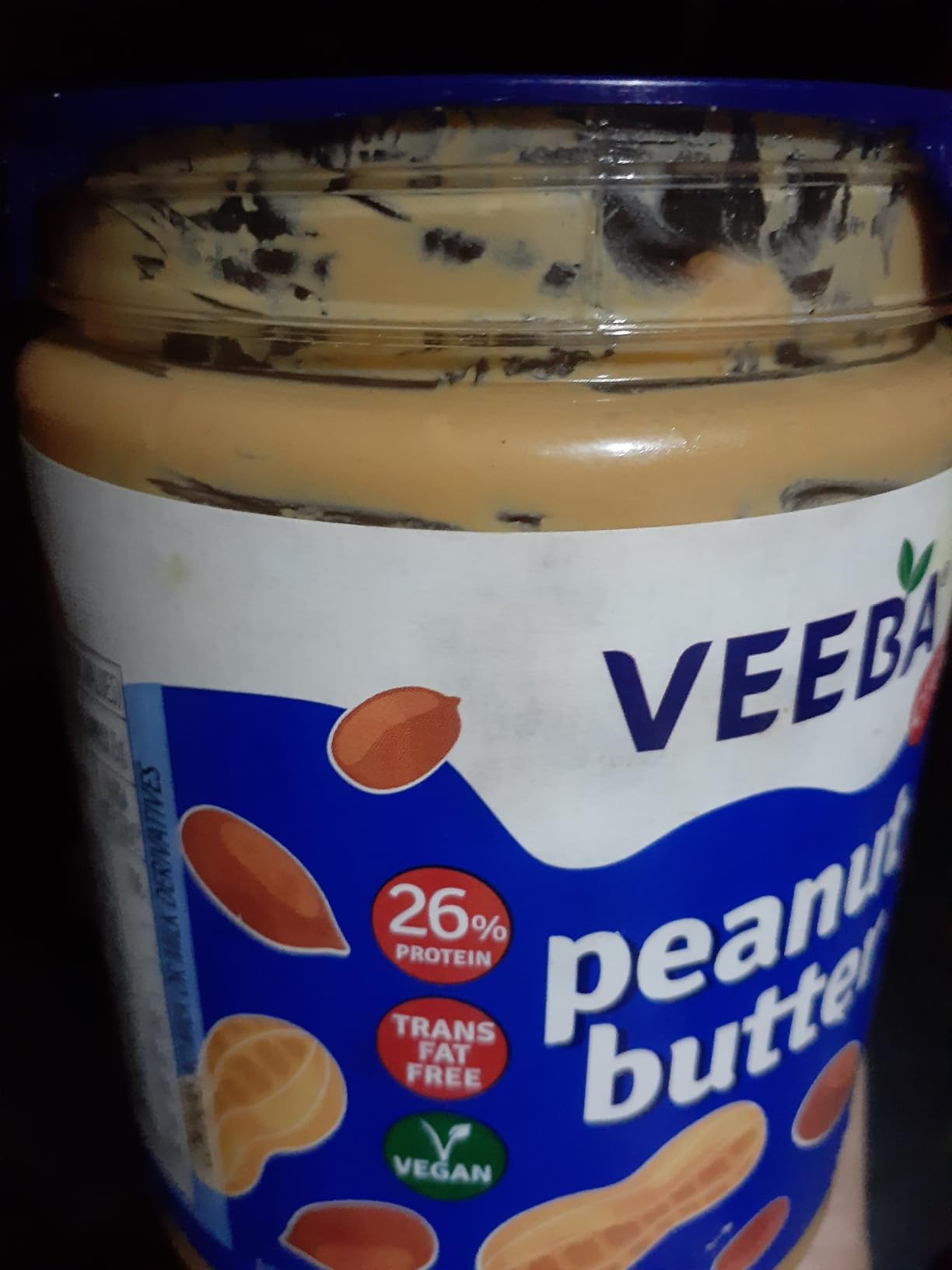 VEEBA Crunchy Peanut Butter| High Protein|Naturally Gluten Free|Vegan ...