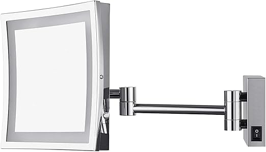 AECHOO Wall Mounted Mirrors Makeup Shaving Mirror LED Lighted Luxury ...