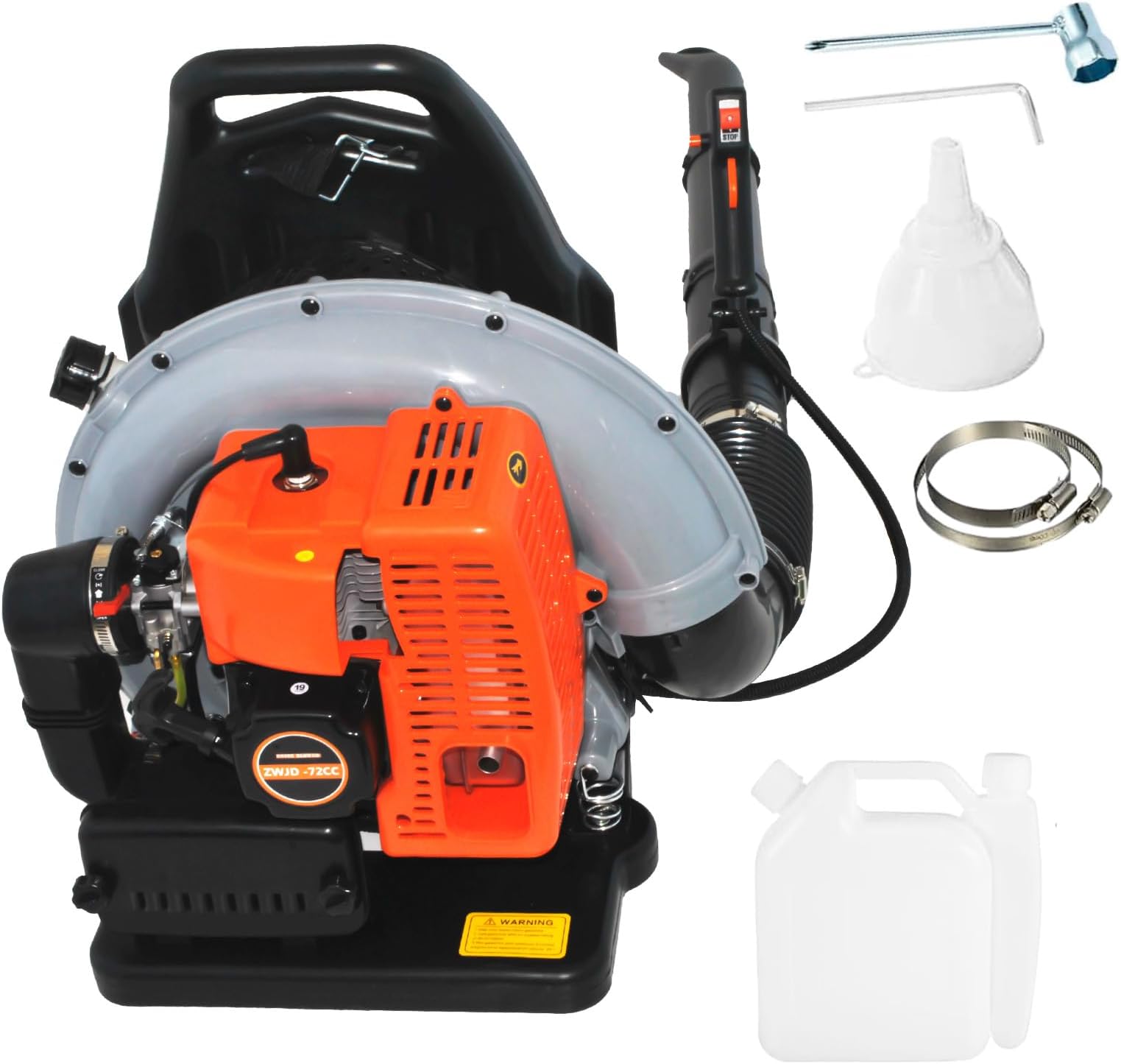 Amazon.com: 63CC Backpack Leaf Blower, 665CFM 2-Stroke Engine Gas Leaf ...