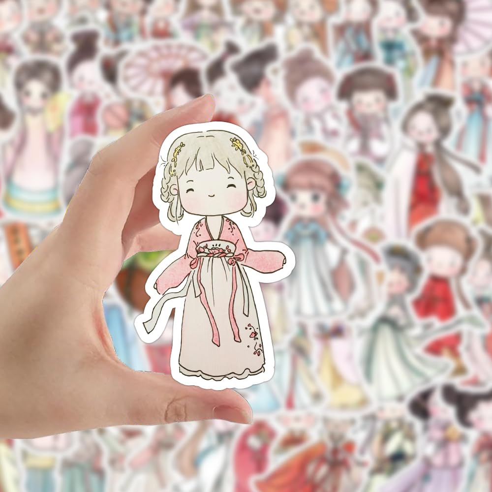Snapklik.com : Chinese Hanfu Stickers For Kids 60PCS Waterproof ...