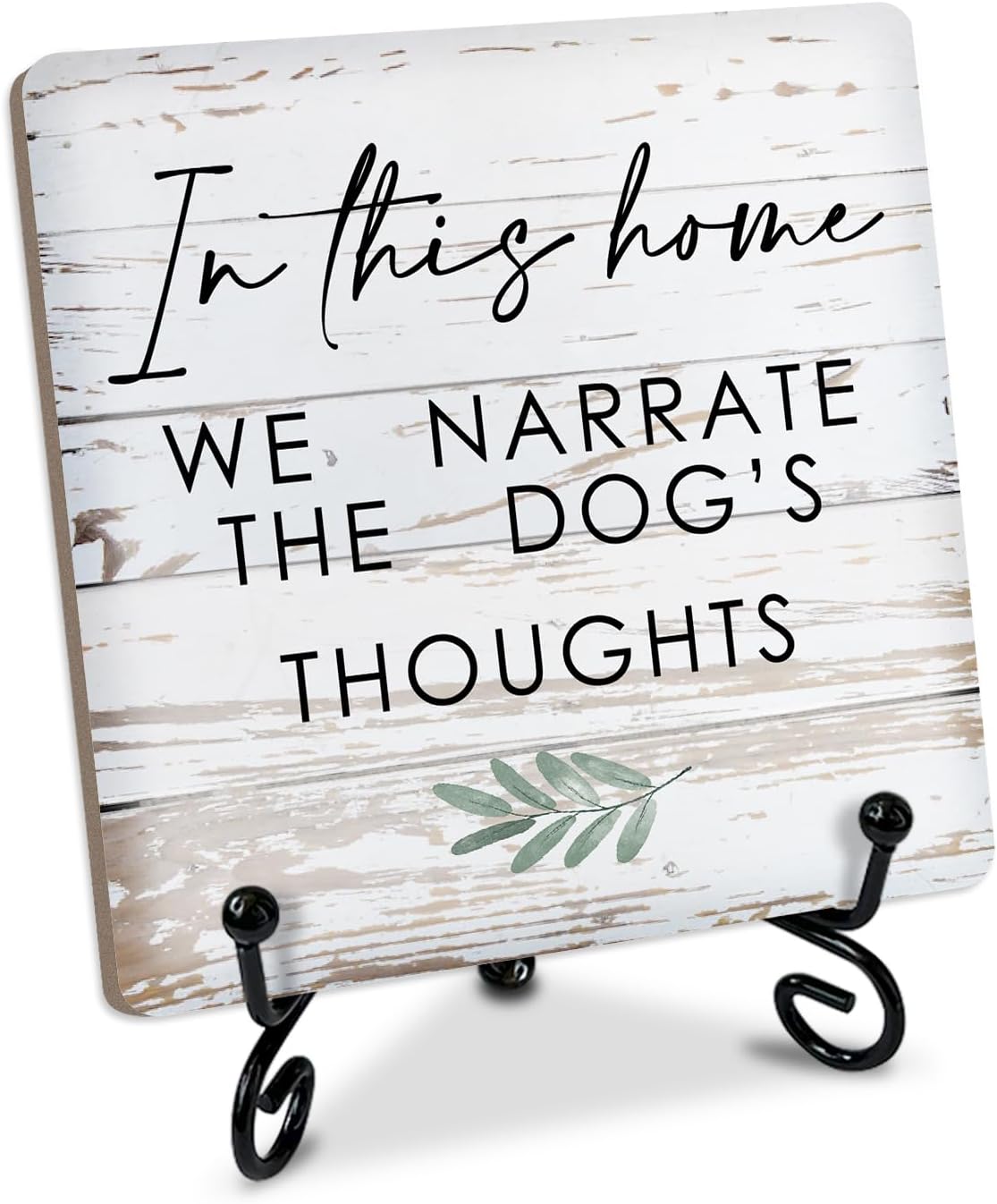 Amazon.com: Meaningful Wooden Table Signs, 4 x 4 x 0.2 Inch Desk Decor ...