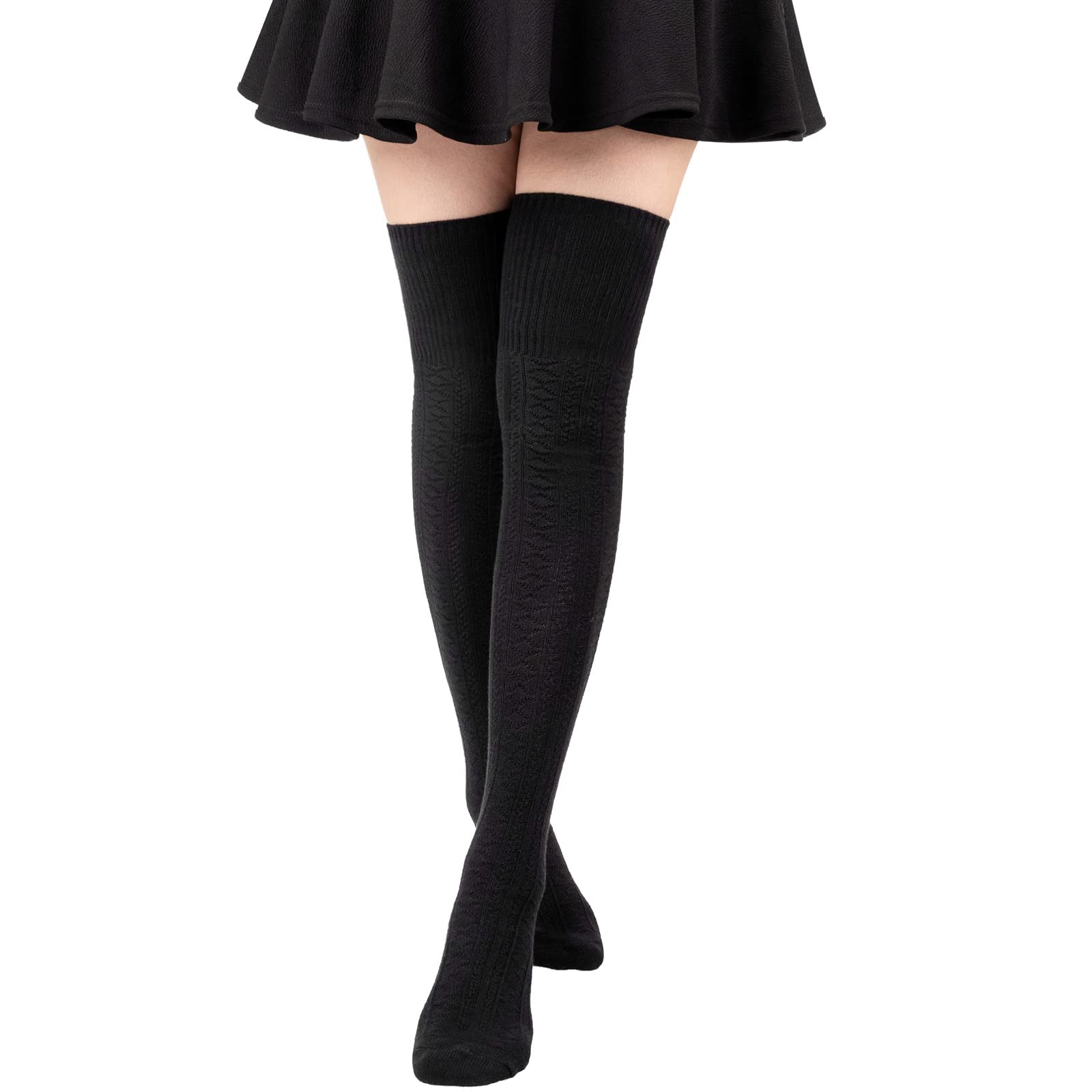 Snapklik.com : Extra Long Thigh High Socks Long Boot Stockings Knit ...