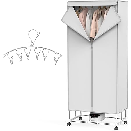 AMOS Eezy-Dry PRO Electric Clothes Dryer Extra Tall 1300W Large Capacity 15kg 25 Items Energy ...
