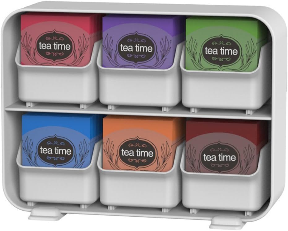 Amazon.com: Mind Reader Tea Bag Organizer, Tea Station Organizer ...