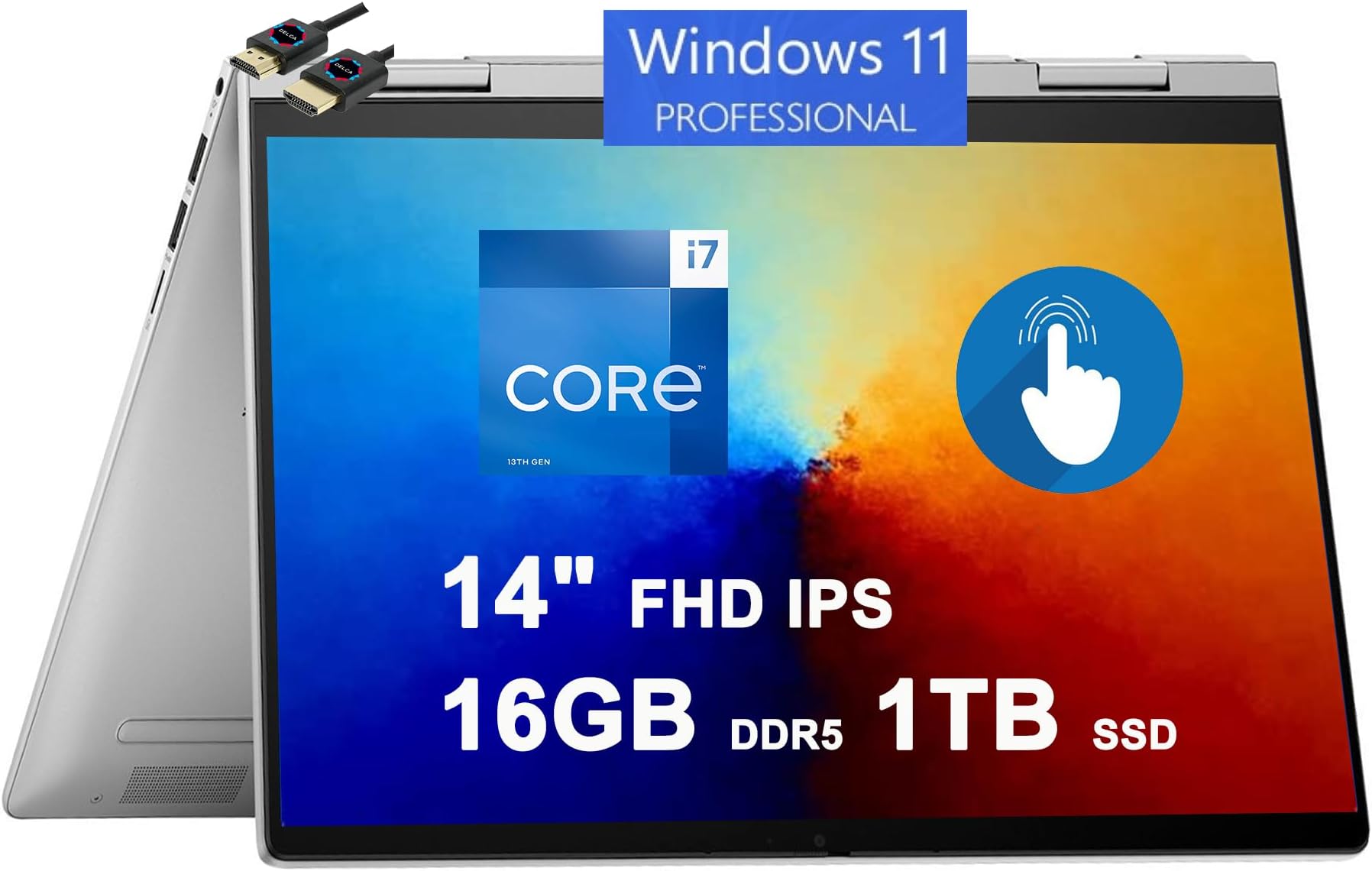 Amazon.com: HP Envy x360 2-in-1 14" FHD Touchscreen Laptop, Intel i7 ...