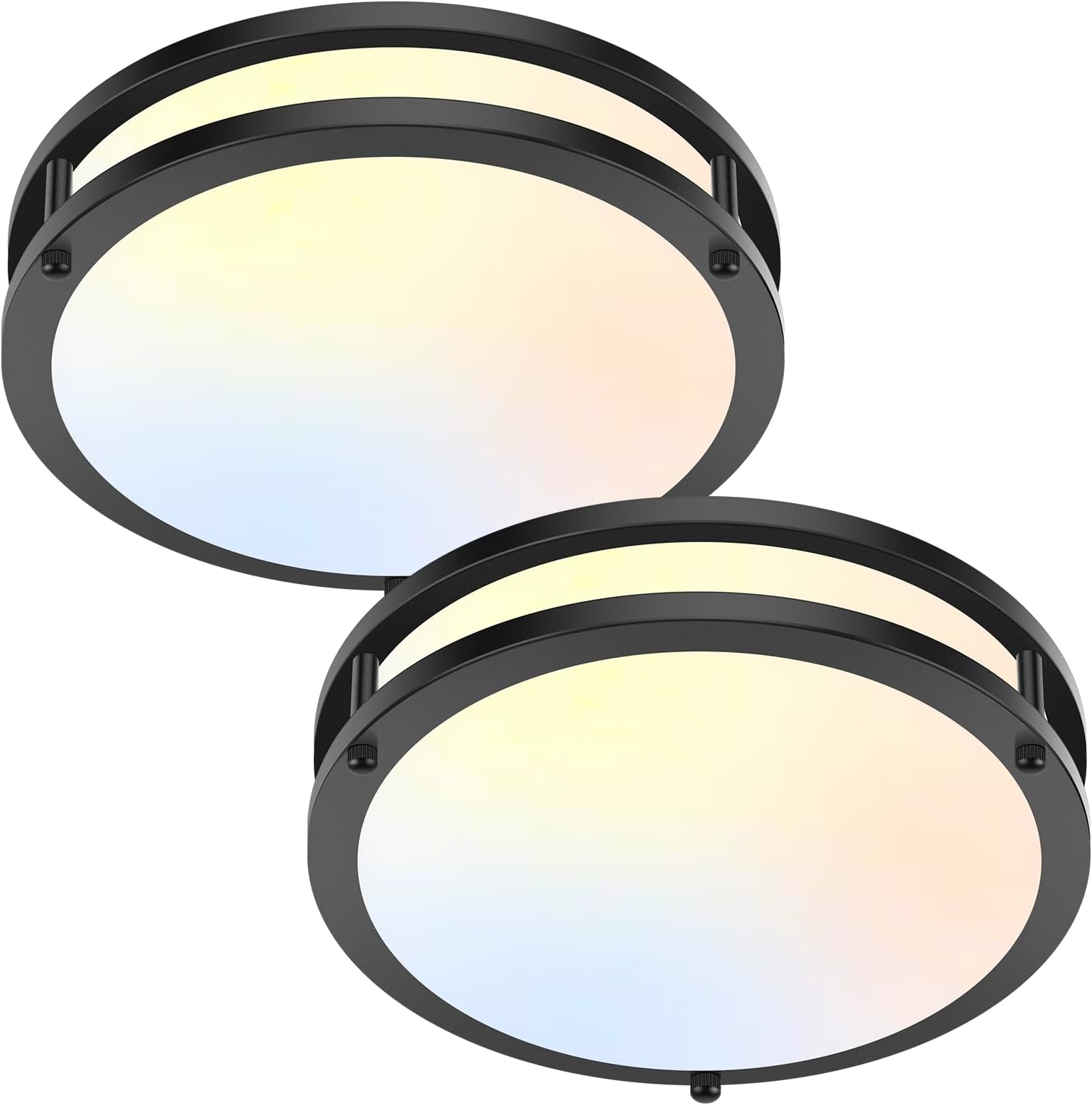 CLOUDY BAY LED Flush Mount Ceiling Light,10 inch,17W(120W Equivalent ...