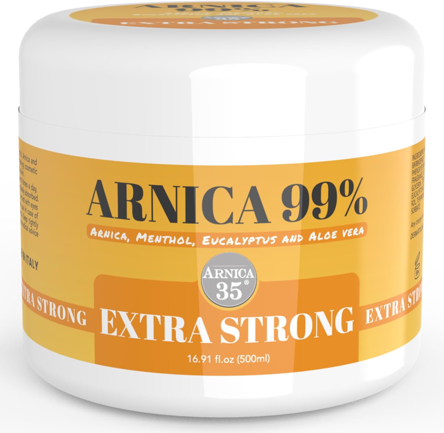 Arnica 35 - Arnica Gel for Bruising and Swelling Extra Strong 500 ml, 98% Arnica Montana Cream ...
