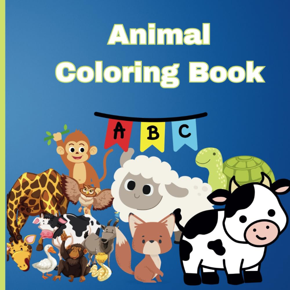 Adorable Animals Coloring book for Kids: Coloring Book for Children ...