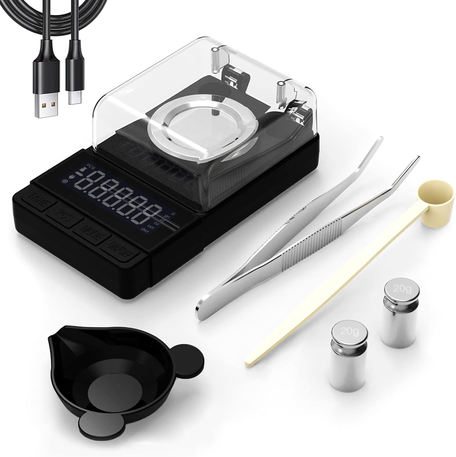 Amazon.com: Maxus Digital Milligram Scale 50g/0.001g, Compact Mg Scale ...