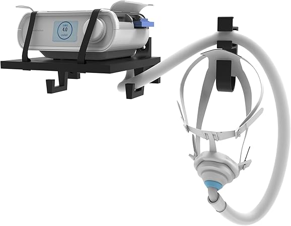 Amazon.com: Space-Saving Wall Mount Shelf for CPAP with Mask Hook ...
