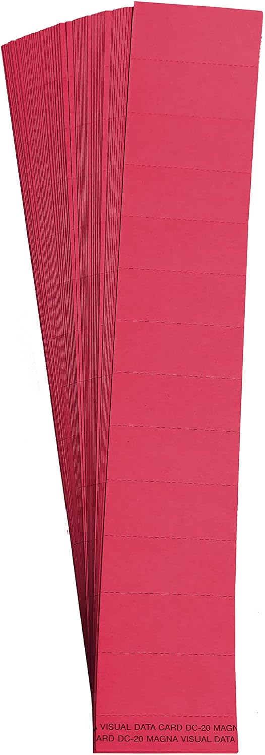Amazon.com : Magna Visual 13/16" x 2" Data Cards 1000 Pack fits 1" x 2 ...