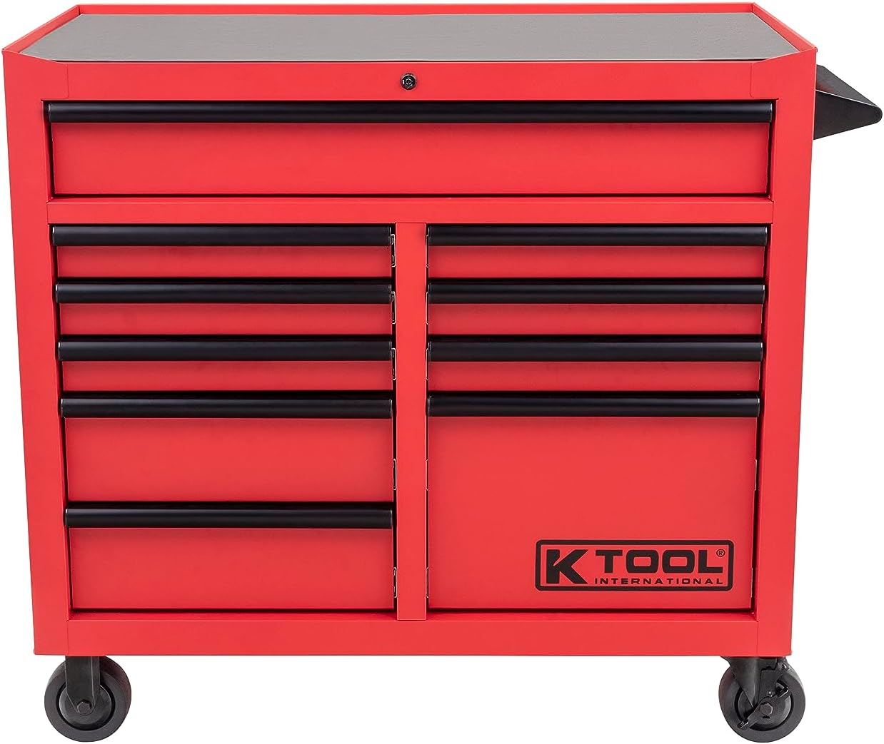 41" Premium 10 Drawer Double Bay 1,000 lb. Tool Box (Matte Red ...