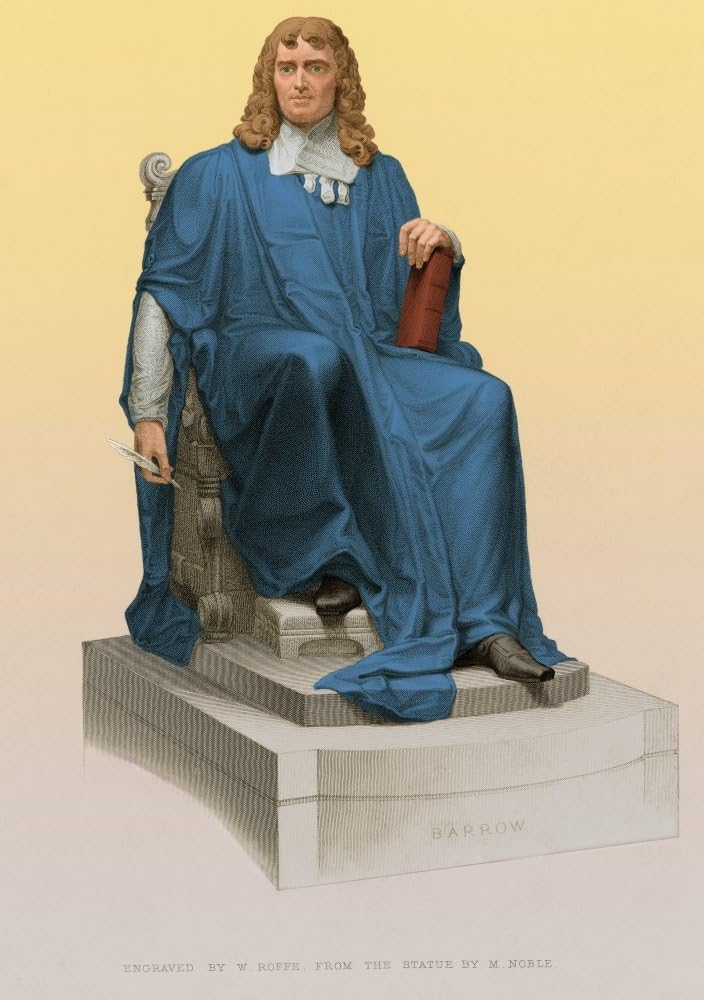 Amazon.com: Isaac Barrow English Mathematician Poster Print by Science ...