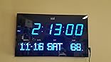 Amazon.com: HITO 14.2” Large Oversized LED Wall Clock Seconds Date Day ...