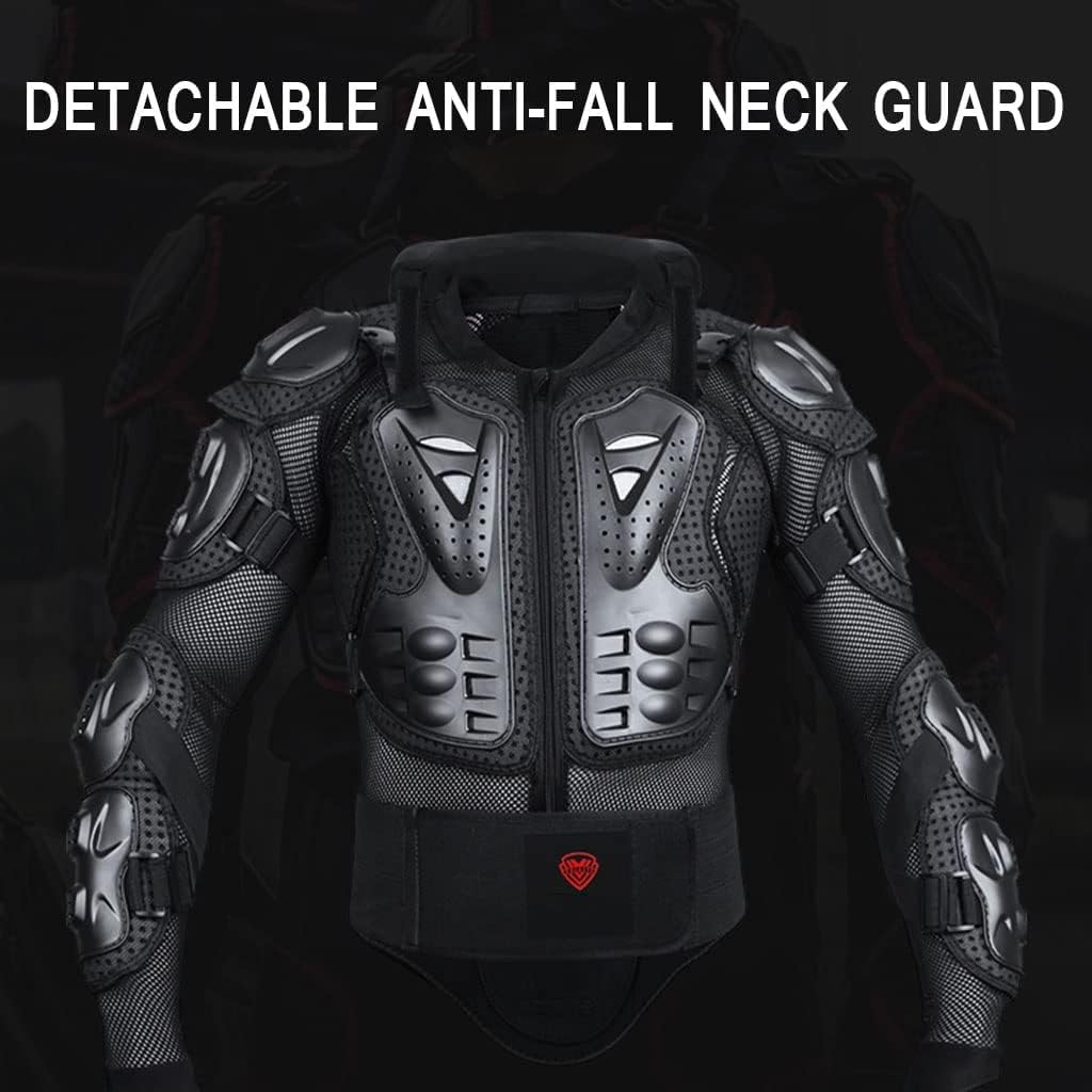 New Outdoor Black Motorcycle Armor Jacket Body Protective