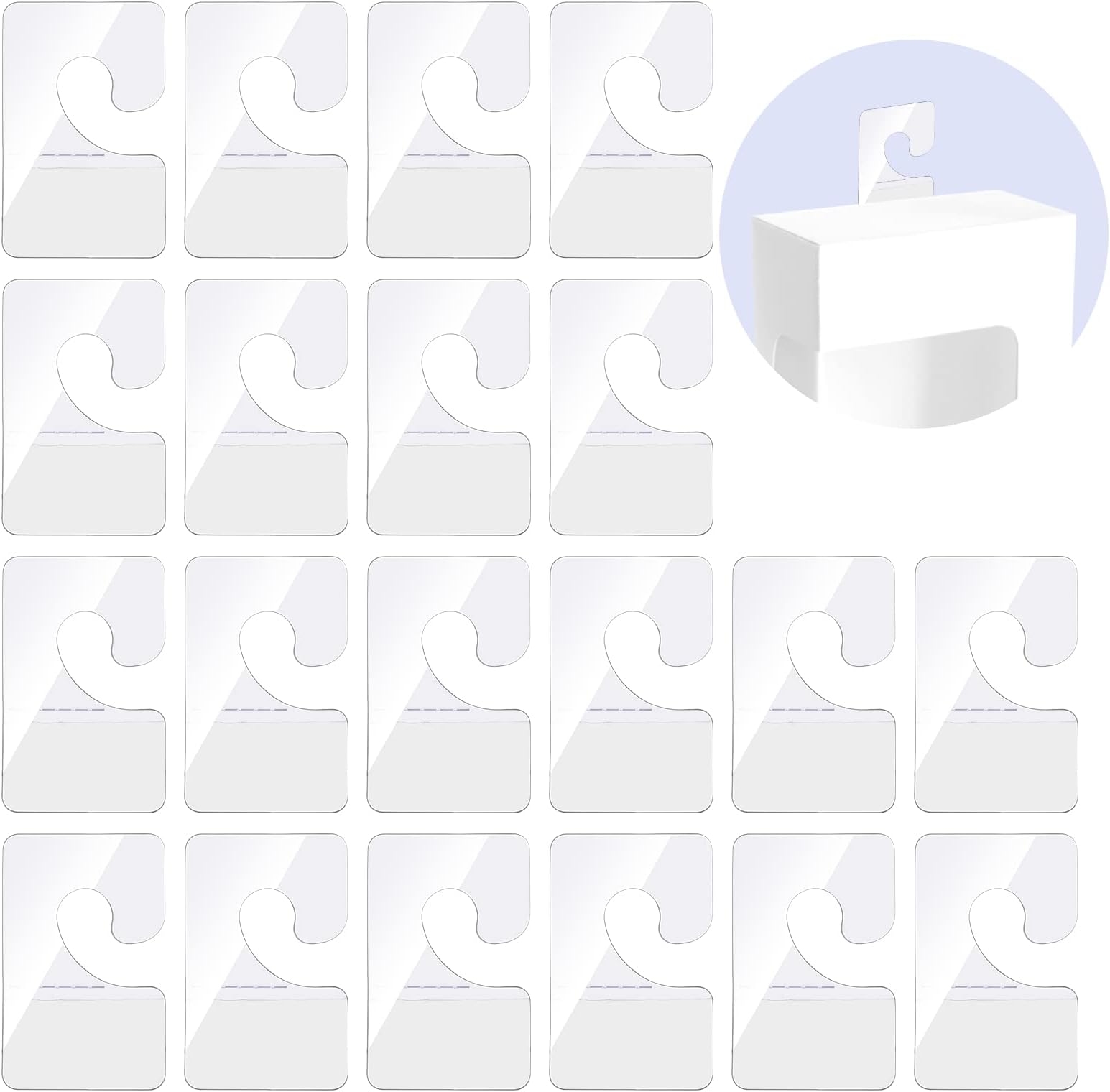 Amazon.com: 200Pcs Clear Hook Hang Tabs,Self Adhesive Hanging Tabs,J ...