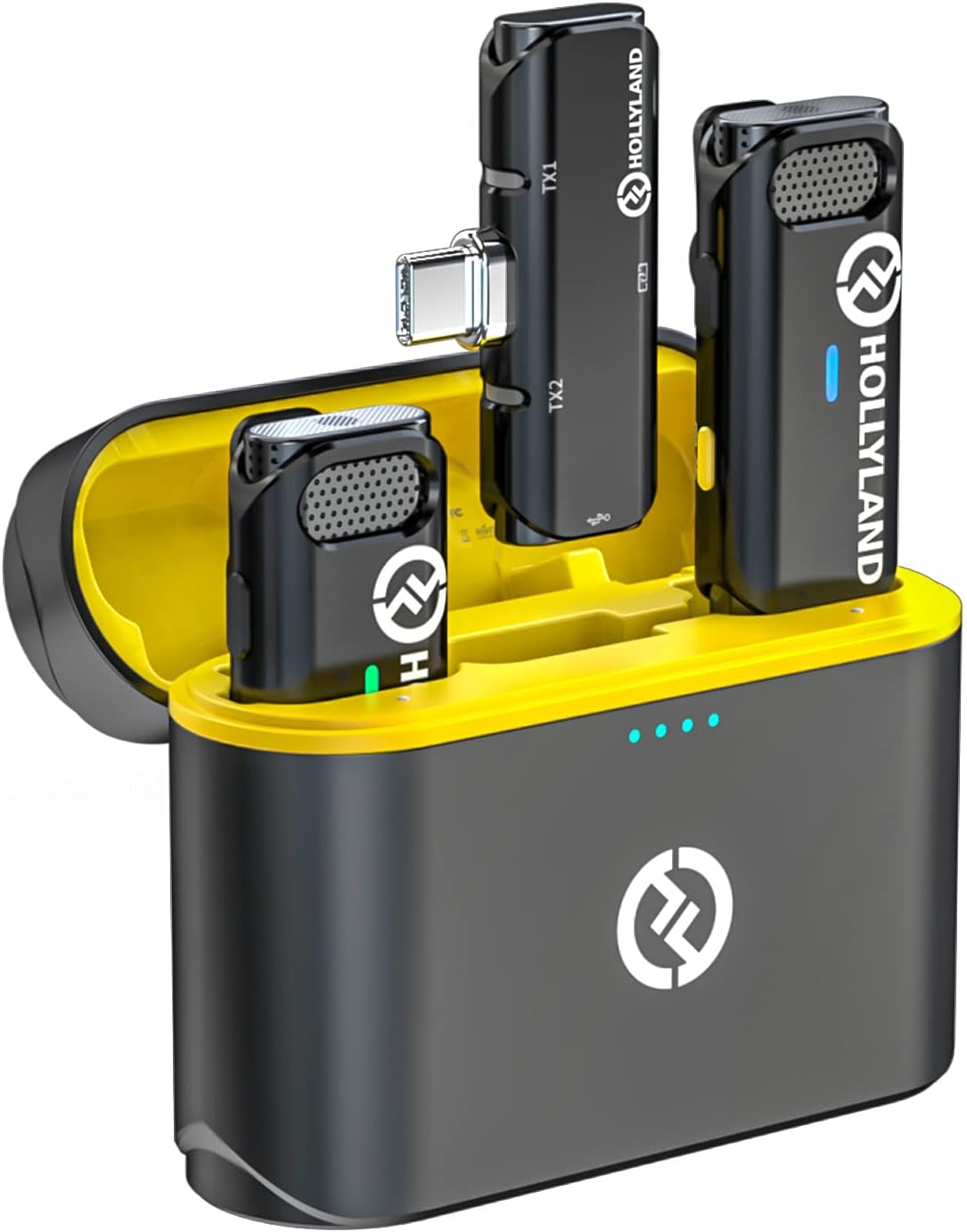 Amazon.com: Hollyland Lark M2 Wireless Lavalier Microphone for Camera ...