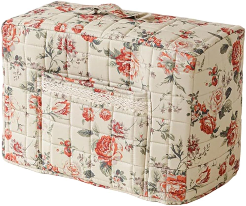 Amazon.com: Sewing Machine Dust Cover, Floral Quilted Sewing Machine ...