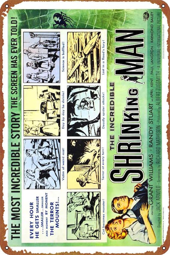 Amazon.com : The Incredible Shrinking Man Metal Tin Sign Garage Sign ...