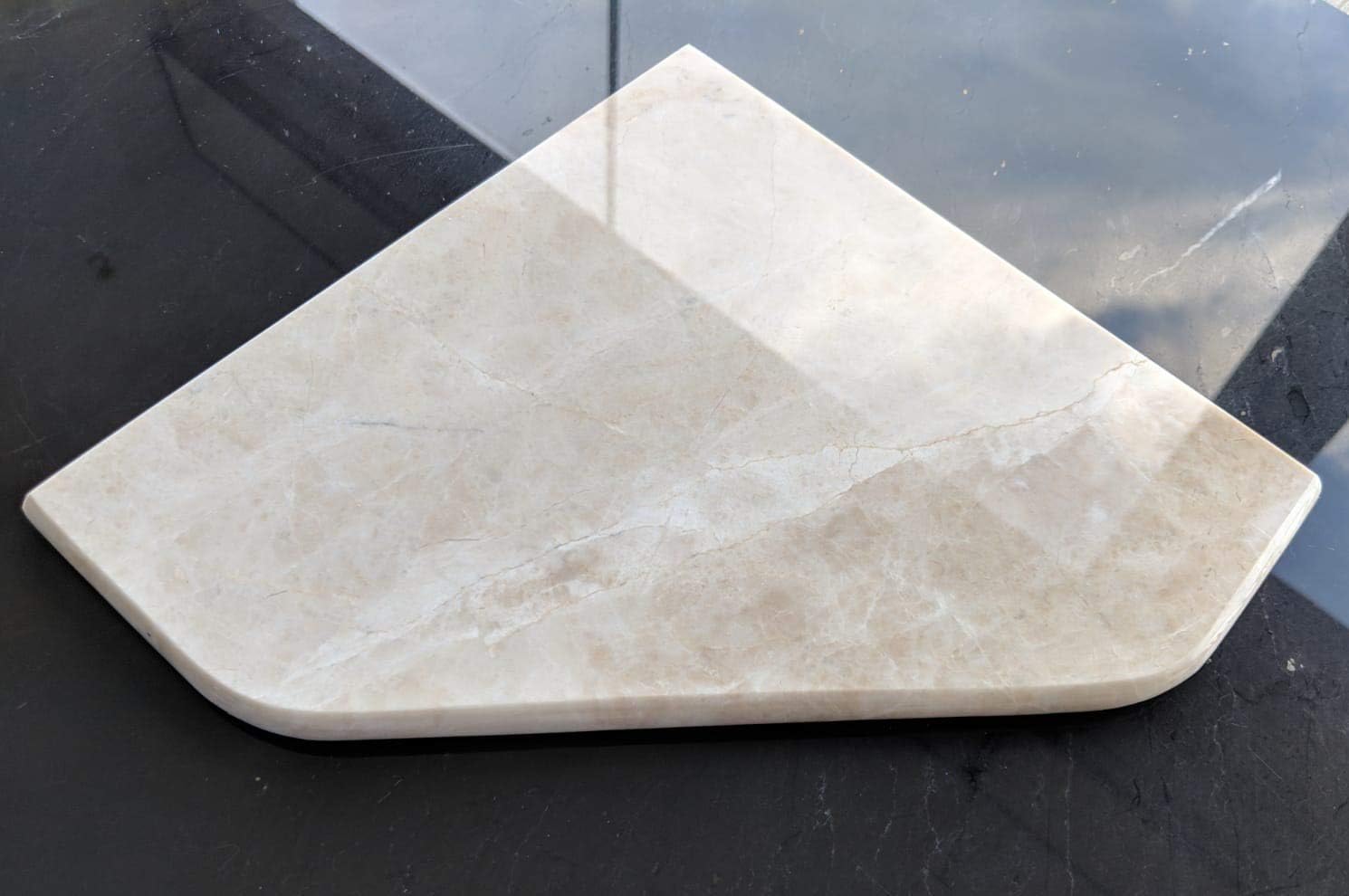 Amazon.com: Marble Corner Shelf - 8" Shower Soap Dish - Natural Stone ...