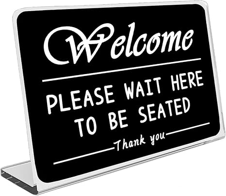Amazon.com : Please Wait To Be Seated Sign, Please Wait Indicator with ...
