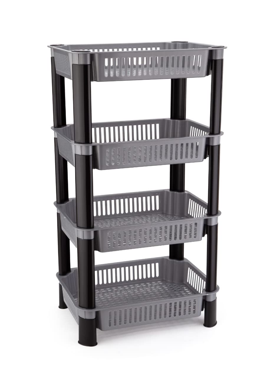 kiaro Kitchen Storage Plastic Rack, Vegetable Stand Basket, Storage ...