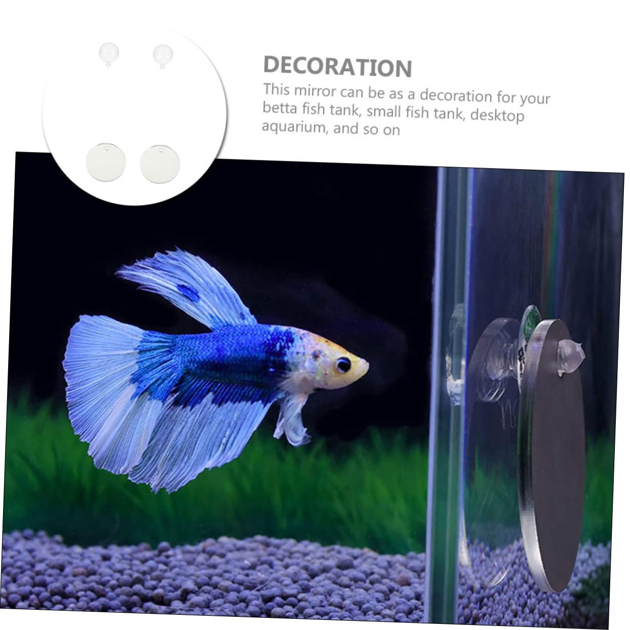 Snapklik.com : 2 Sets Fish Bowl Decorations Toy Tank Fish Decorations ...