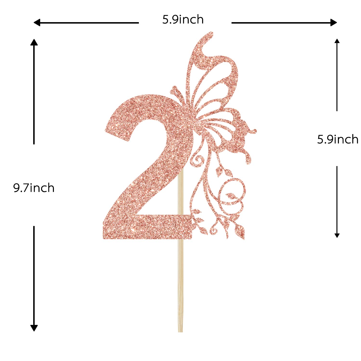 Snapklik.com : Number 2 Birthday Cake Topper - Happy 2nd Birthday Cake ...