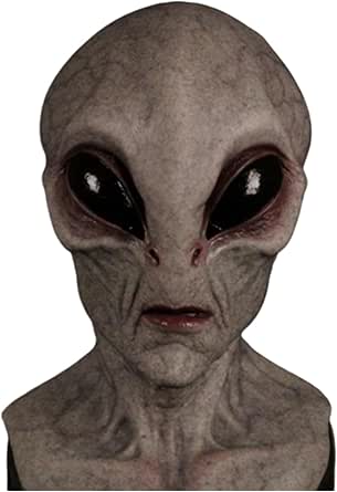 Amazon.com: XBKPLO Alien Mask Latex Full Head Realistic Masks Fancy ...