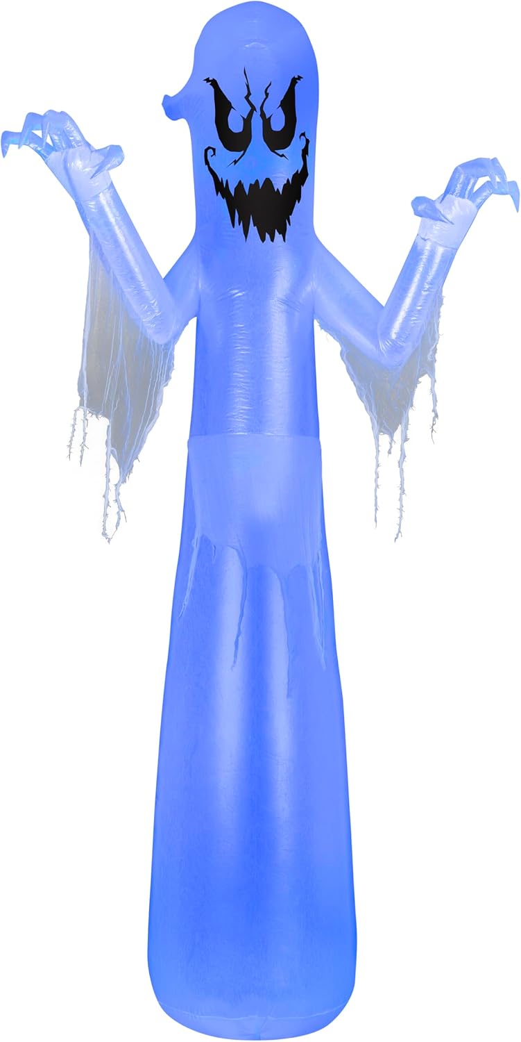 Amazon.com: Gemmy 12 FT Giant Spooky Ghost Halloween Inflatable with ...