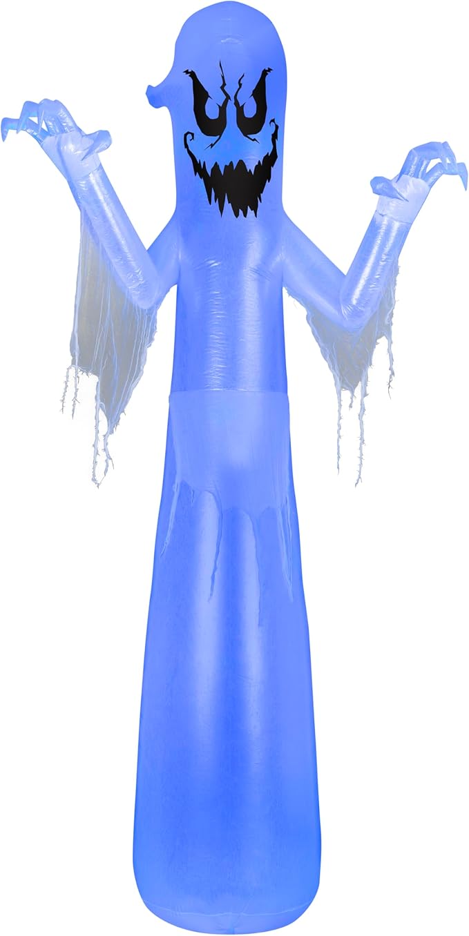 Amazon.com: Gemmy 12 FT Giant Spooky Ghost Halloween Inflatable with ...