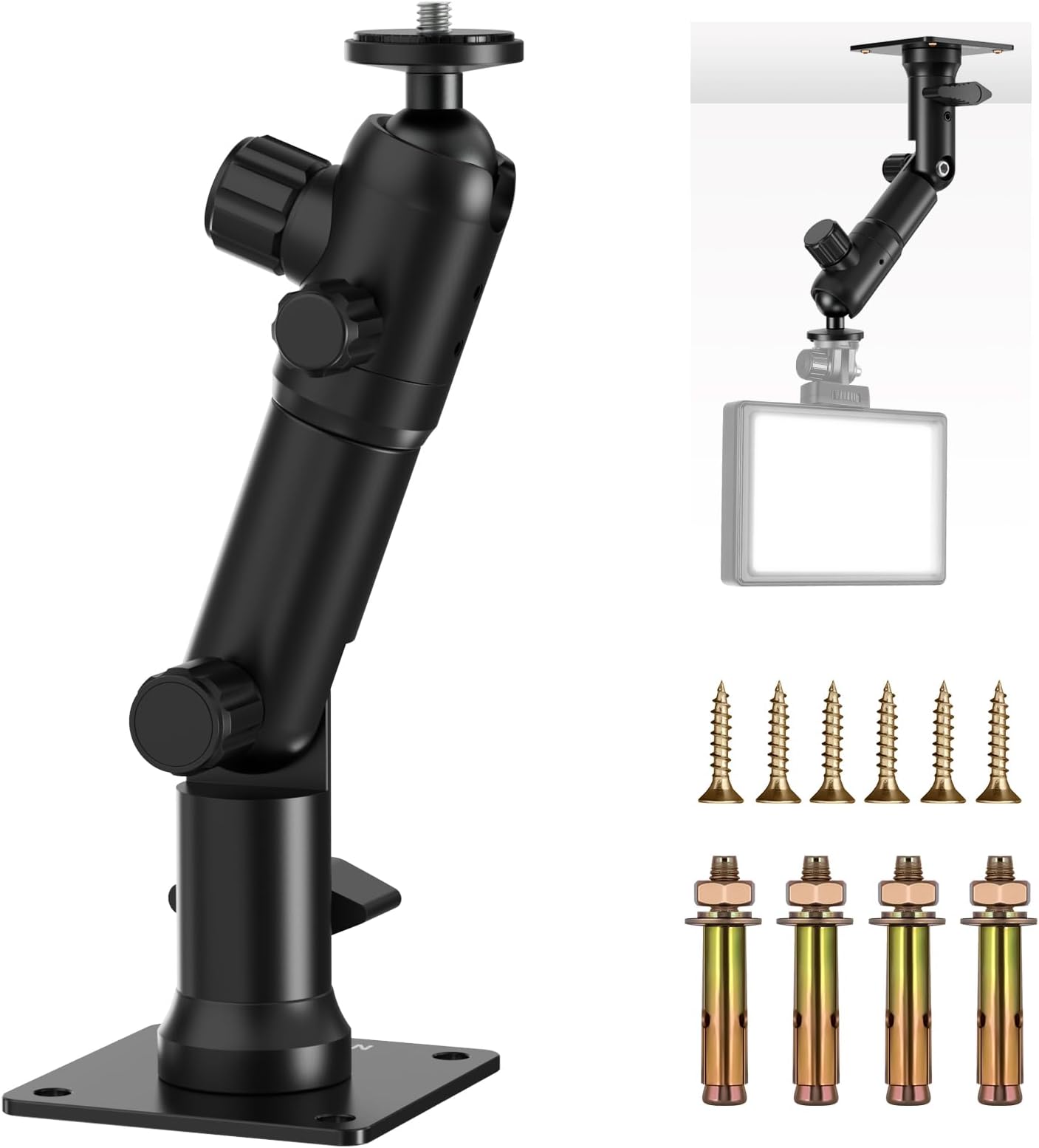 Amazon.com : NEEWER 2.2 Inch Wall Ceiling Mount with Dual 360° Pan Base ...