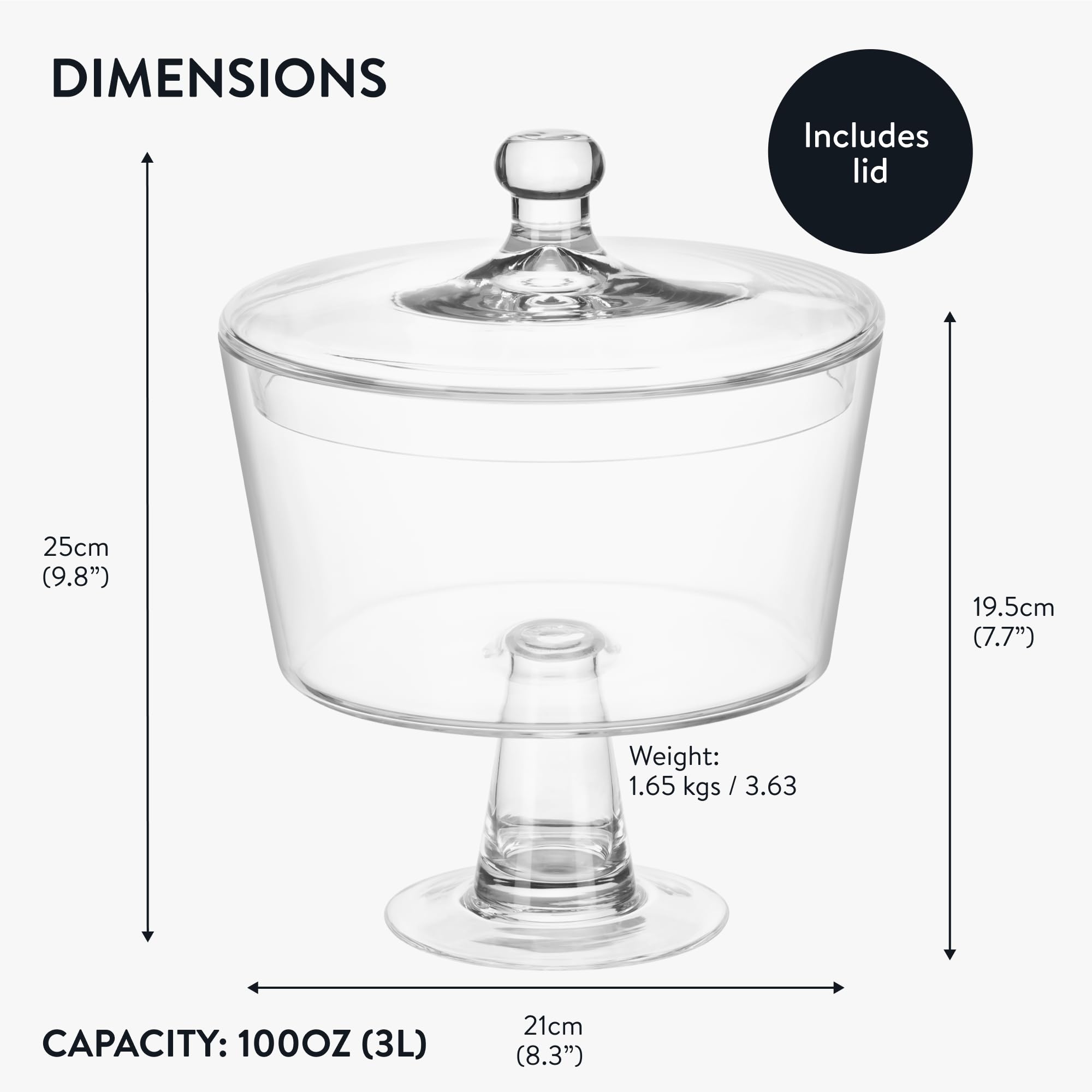 Snapklik.com : ELIXIR GLASSWARE Large Trifle Bowl Glass