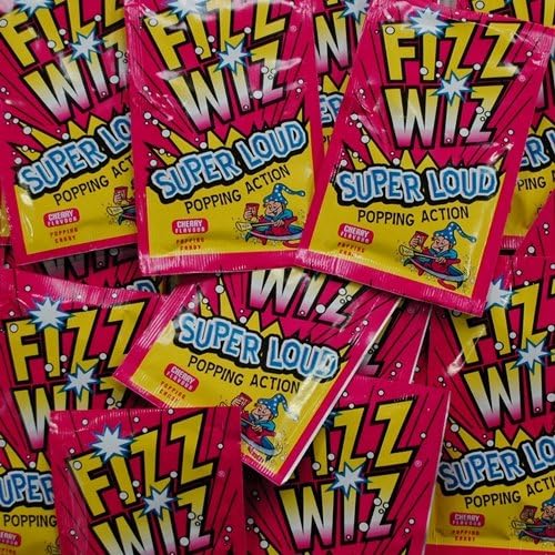 Amazon.com: Fizz Wizz Superloud Popping Candy Cherry Pack of 50 ...