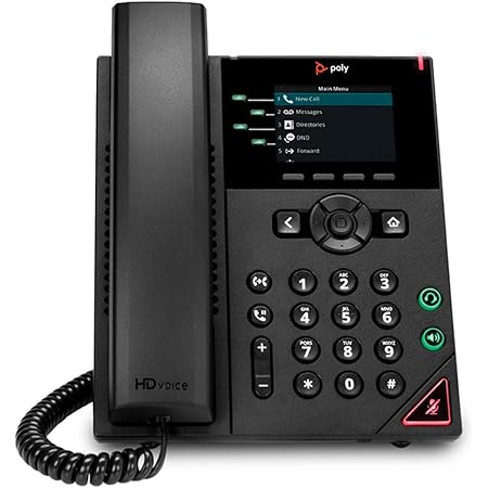 POLYCOM VVX 250 4-line Desktop Business IP Phone with dual 10/100/1000 ...