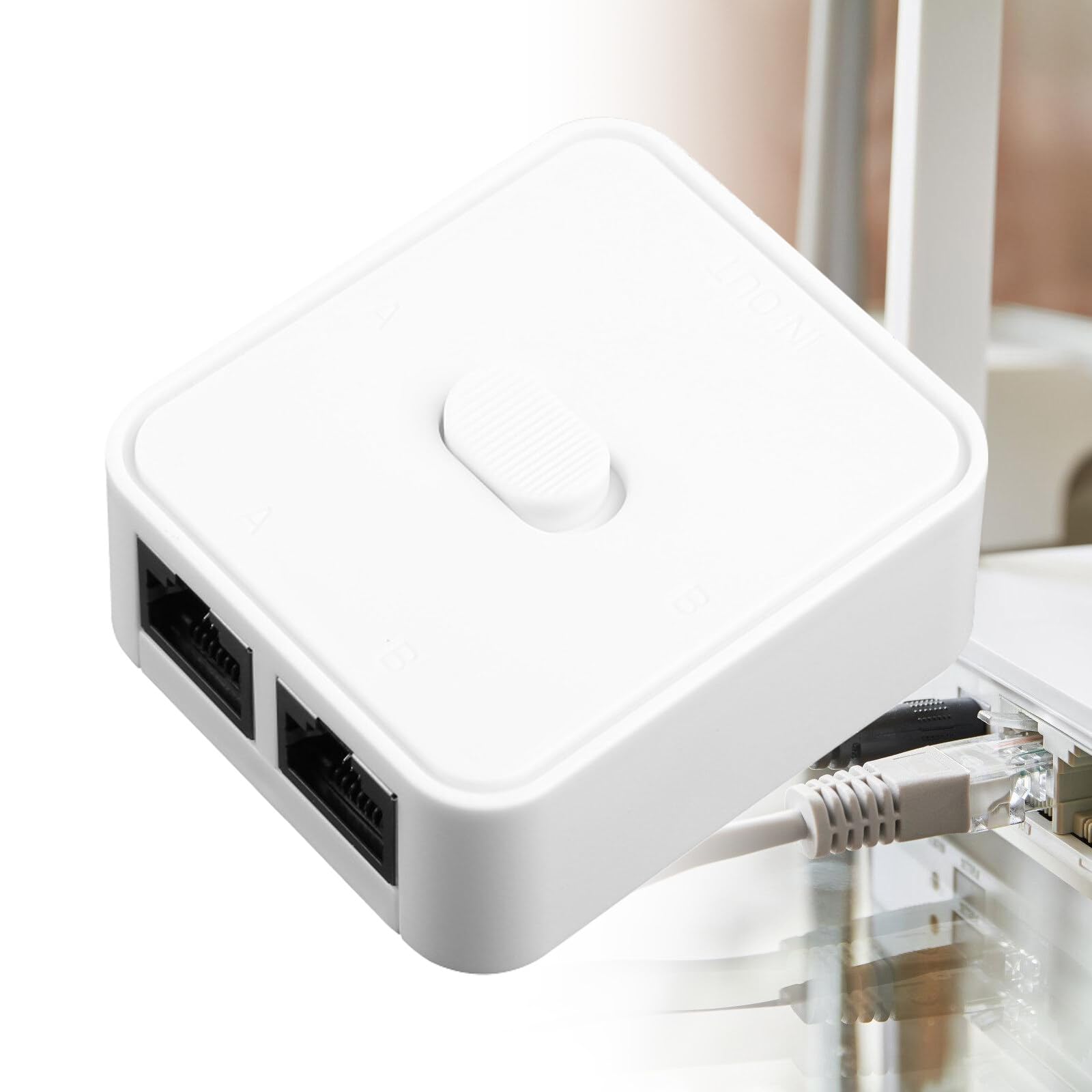 Netzwerk-Switch Gigabit Switch 2 Ports: RJ45 Netzwerk Key-Press Switch ...