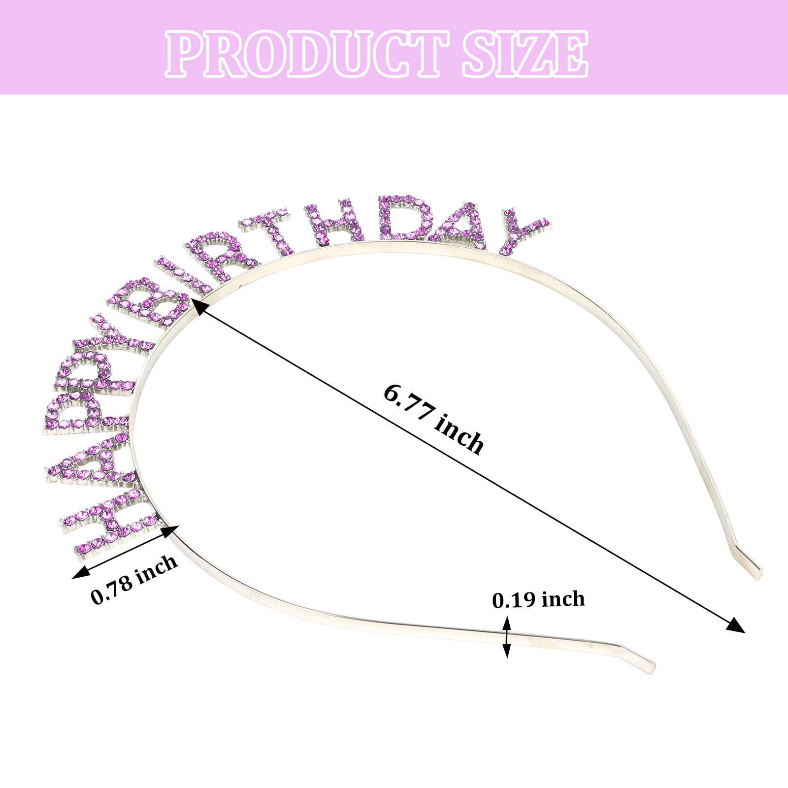 Snapklik.com : Purple Birthday Crown Birthday Headband, Its My Birthday ...
