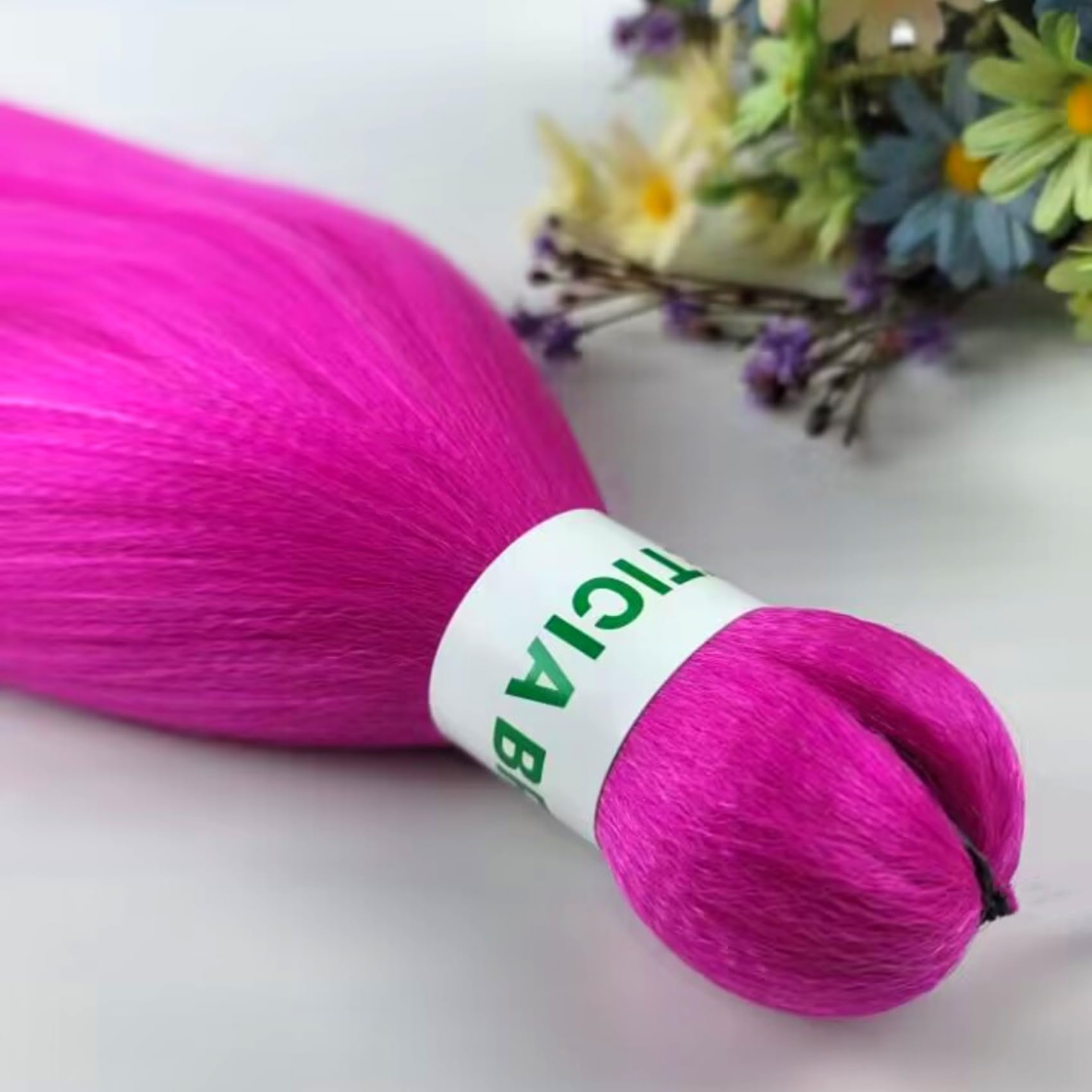 Snapklik.com : Braiding Hair Pre Stretched Pink Prestretched Braiding ...