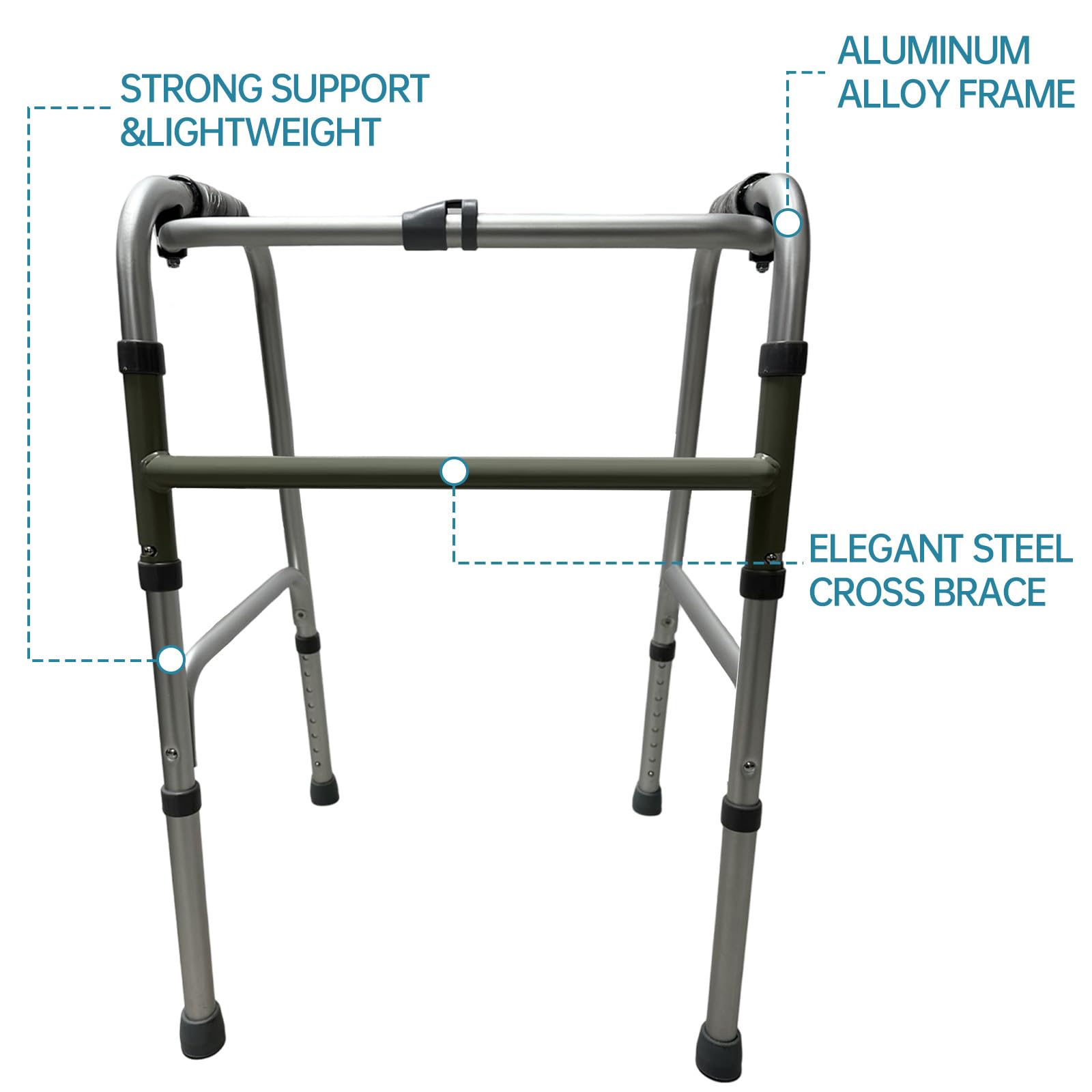 Adult Walker, Lightweight Walkers for Seniors and Adults,Medical Walker ...