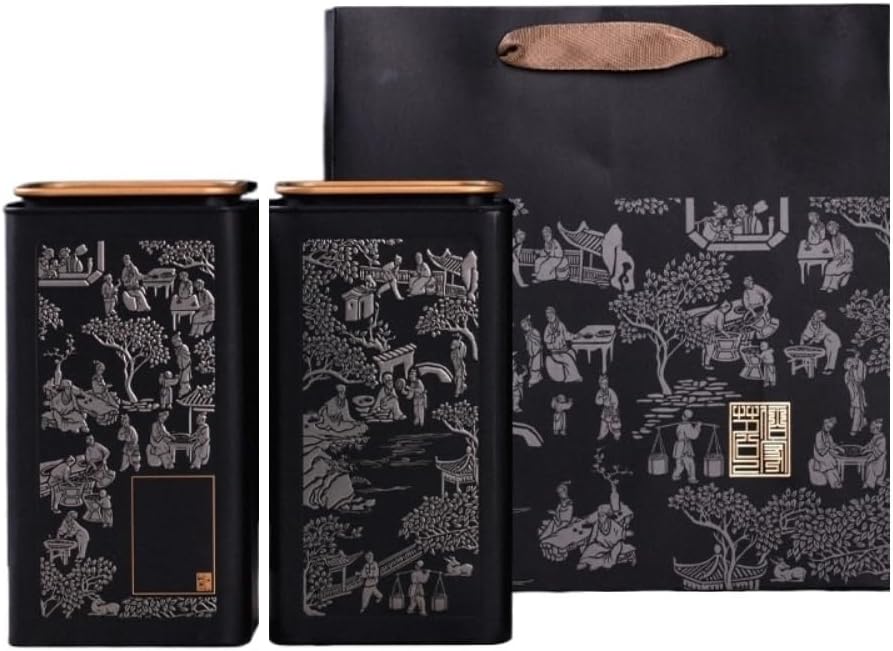 Loose Tea Containers Airtight Bulk Tea Storage Container Jar Square ...