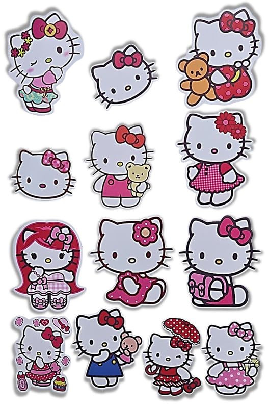 UNIq Funky Hello Kitty Stylish Big Size Non-Toxic Waterproof 13 ...