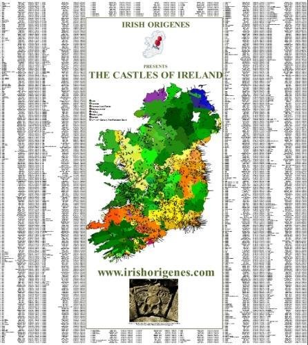 Irish Castles Map | Amazon.com.br